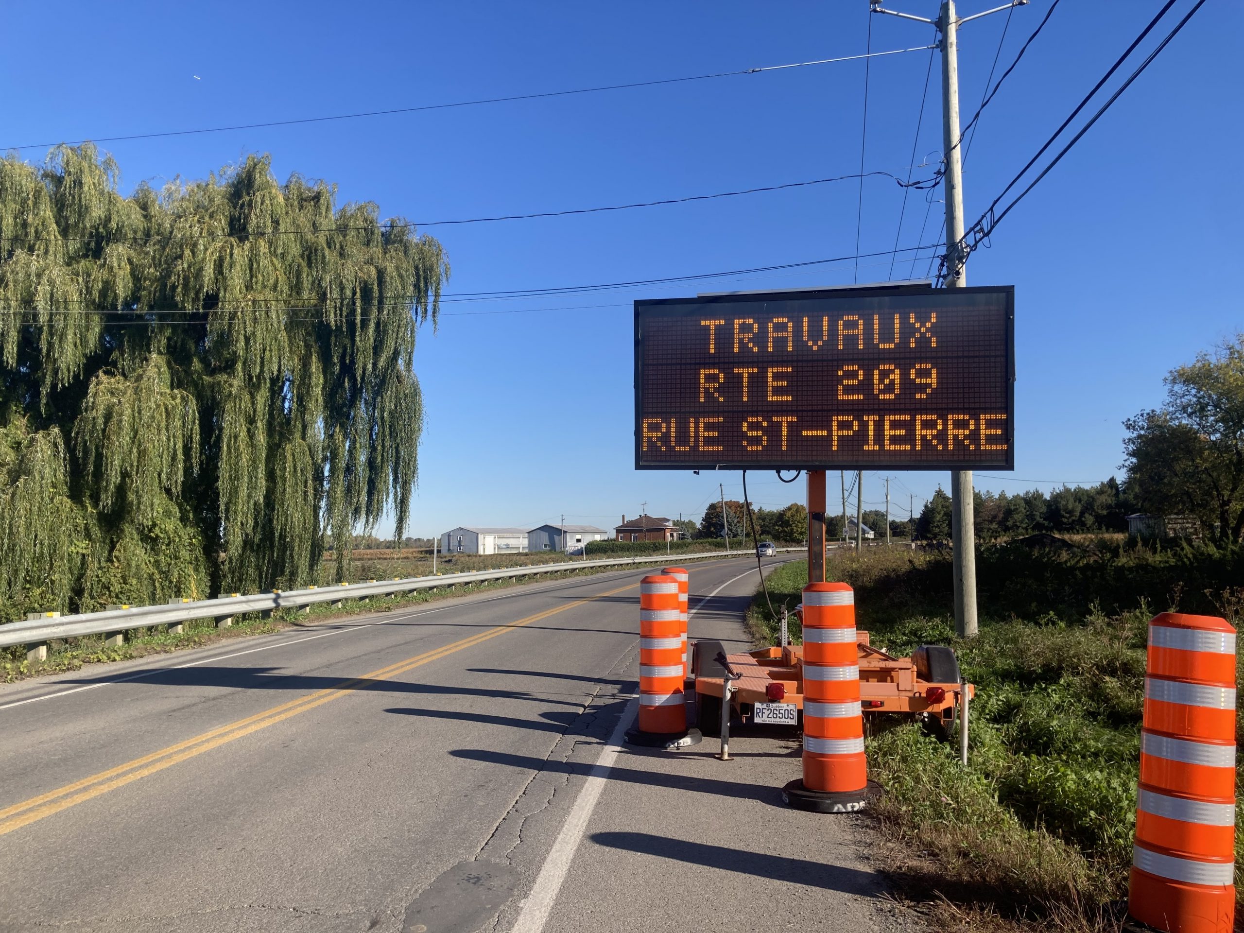 Le chantier pour sécuriser la route 209 s'amorce - Coup d’œil