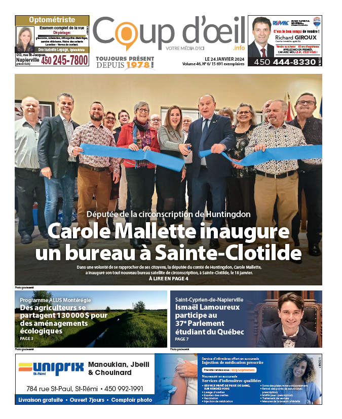 24 janvier 2024 - Coup d’œil