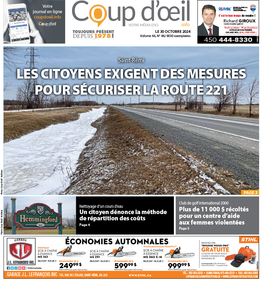 30 octobre 2024 - Coup d’œil